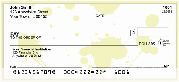 Paint Drops Personal Checks | Carousel Checks
