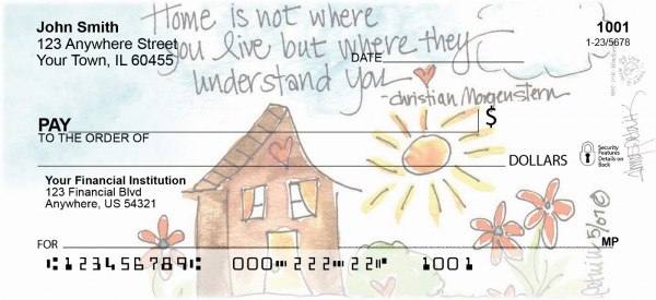 Home Sweet Home Personal Checks | Carousel Checks