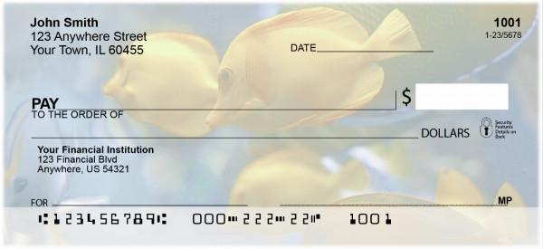 Tropical Fish Top Tear Personal Checks | Carousel Checks