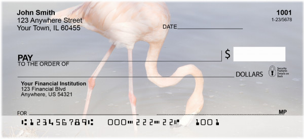 Pink Flamingo Personal Checks