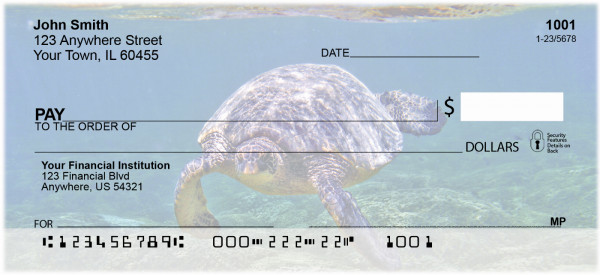 Swimming Sea Turtles Personal Checks | Carousel Checks