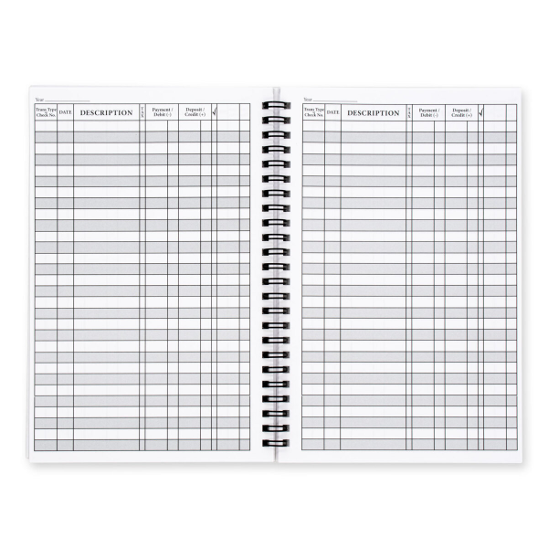 Spiral Sd Bound | Floral Filigree Chk Register | Carousel Checks