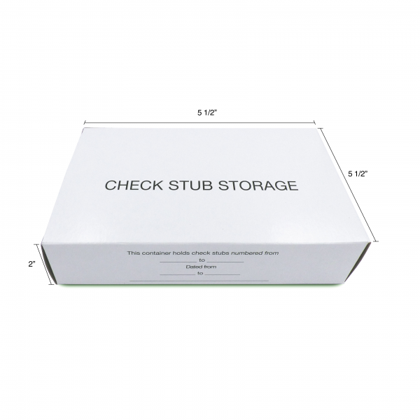 Check Stub Storage Box | Carousel Checks