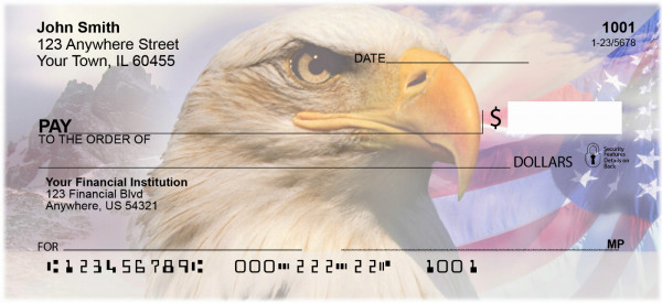 American Flag Checks | Patriotic Checks | Carousel Checks