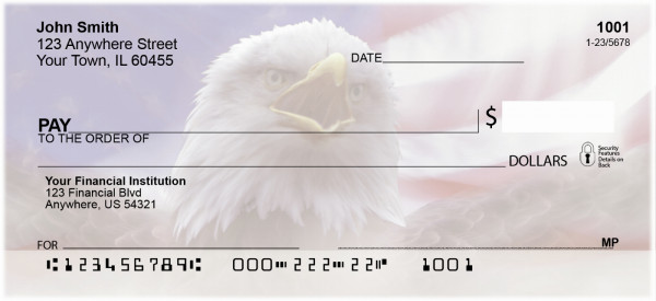 American Flag Checks | Patriotic Checks | Carousel Checks