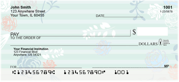 Floral Patterns Personal Checks | Carousel Checks