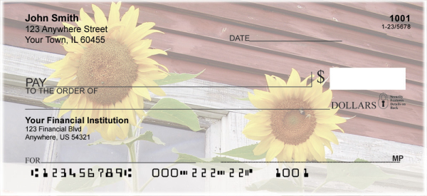 Joyous Sunflowers Personal Checks | Carousel Checks