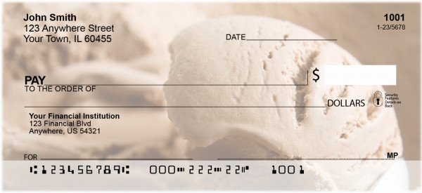 Ice Cream Rich & Creamy Personal Checks | Carousel Checks