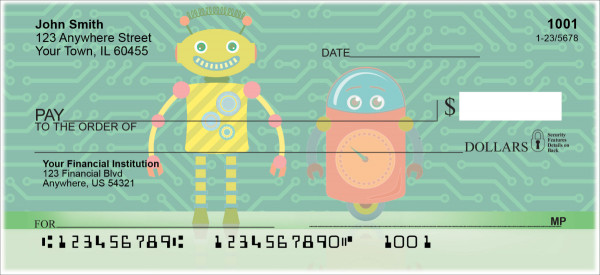 Robot Friends Personal Checks | Carousel Checks