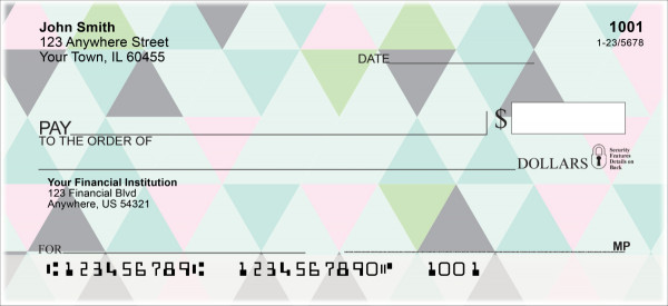 Geometric Pastels Personal Checks | Carousel Checks