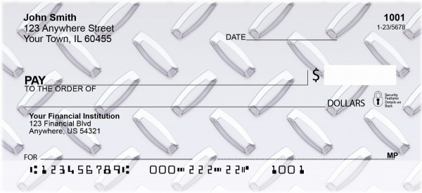 Diamond Plate Multi-Color Personal Checks | Carousel Checks
