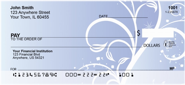 Icy Blue Personal Checks | Carousel Checks