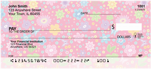 Spring Flower Personal Checks | Carousel Checks