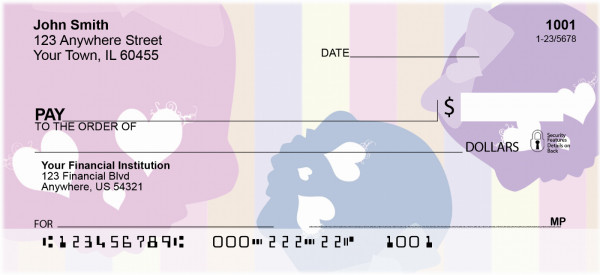 Pastel Skulls Personal Checks | Carousel Checks