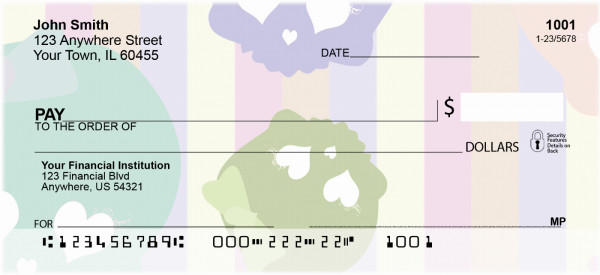Pastel Skulls Personal Checks | Carousel Checks