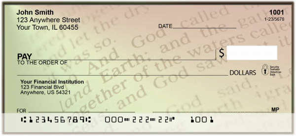 Bible Verse Personal Checks | Carousel Checks