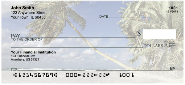 Paradise Awaits Personal Checks | Carousel Checks