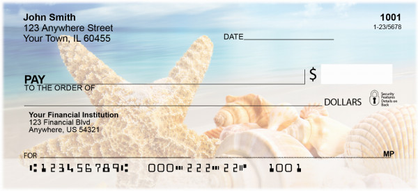 Seashells on the Beach Personal Checks | Carousel Checks
