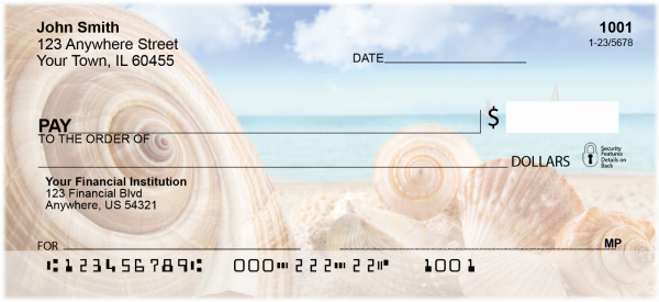 Seashells on the Beach Personal Checks | Carousel Checks