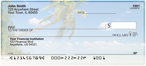 Tropical Palm Beach Personal Checks