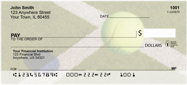 Tennis Sport Personal Checks | Carousel Checks