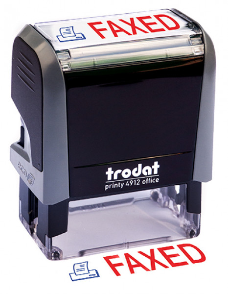 'Faxed'' Message Stamp