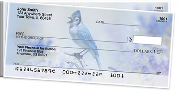 Side Tear | Tranquil Birds Personal Checks | Carousel Checks