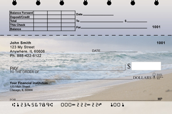 Top Stub | Everchanging Beaches Checks | Carousel Checks