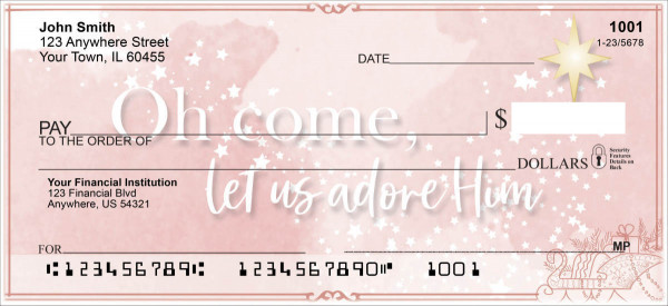 Christ-mas Personal Checks | Carousel Checks